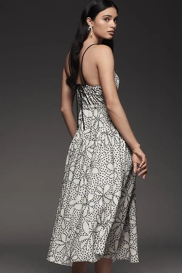 tracy reese midi dress Anthropologie X Tracy Reese Rose Lane Midi Dress Sz 4 $450