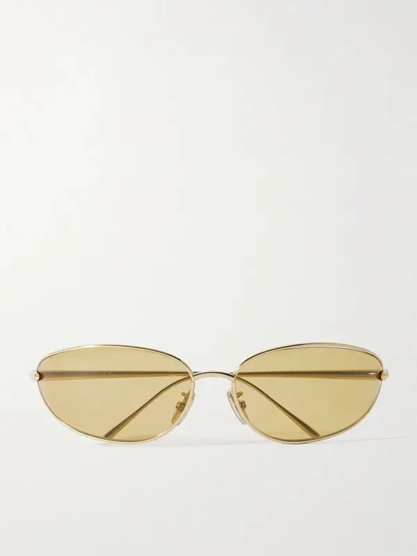 Loewe Oval-frame Sunglasses - Gold