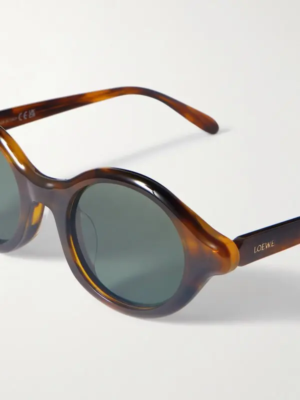 Loewe Round-frame Tortoiseshell Sunglasses