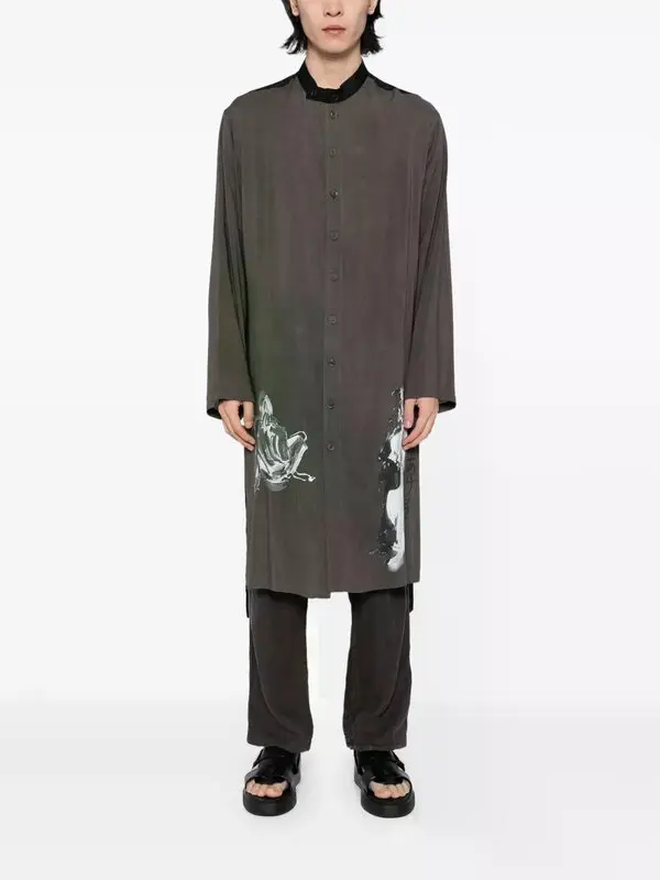 Yohji Yamamoto Message-print Shirt
