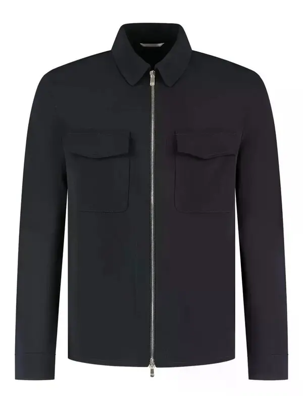 Marco Pescarolo Zip-up Overshirt - Blue