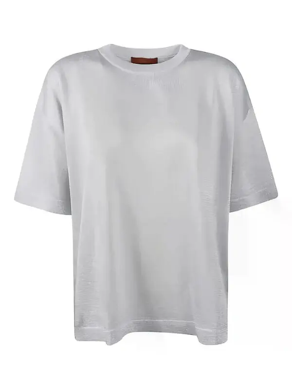 Missoni Lamé Crew-neck T-shirt - Grey