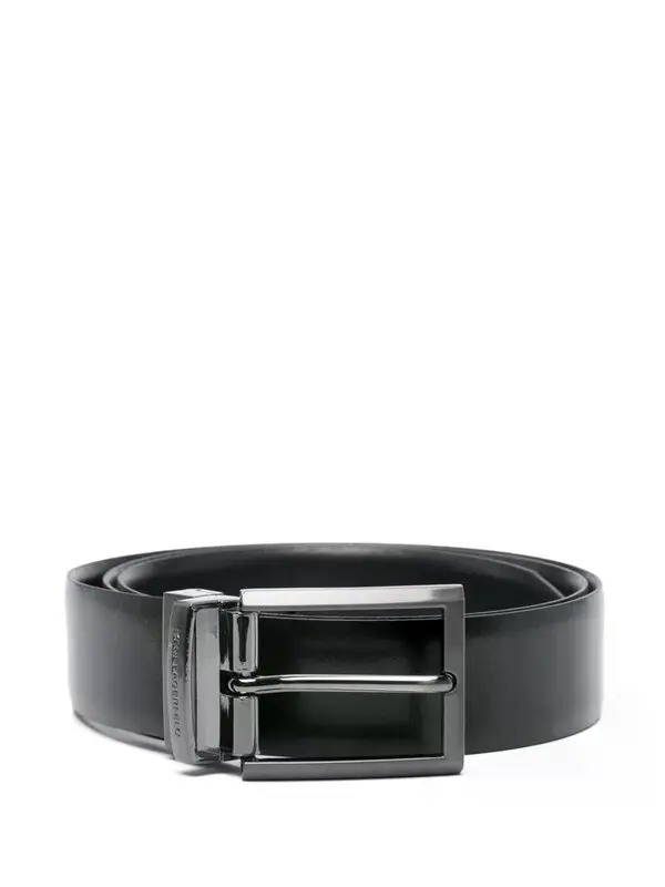 Karl Lagerfeld Leather Belt - Black