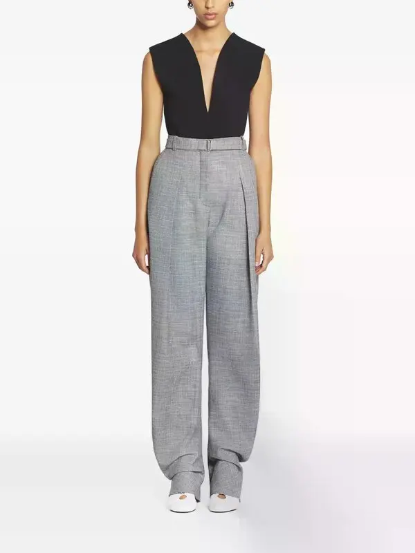 LANVIN Belted Tapered Trousers