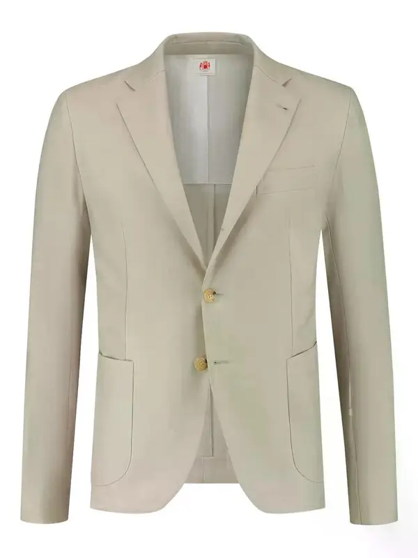 LUIGI BORRELLI Single-breasted Blazer - Neutrals