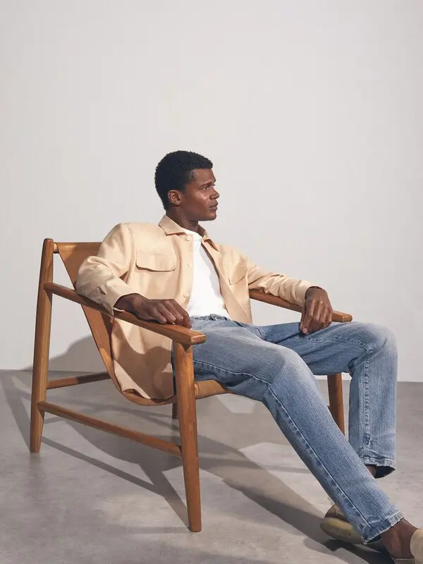 REISS Eze Linen Twin-pocket Overshirt
