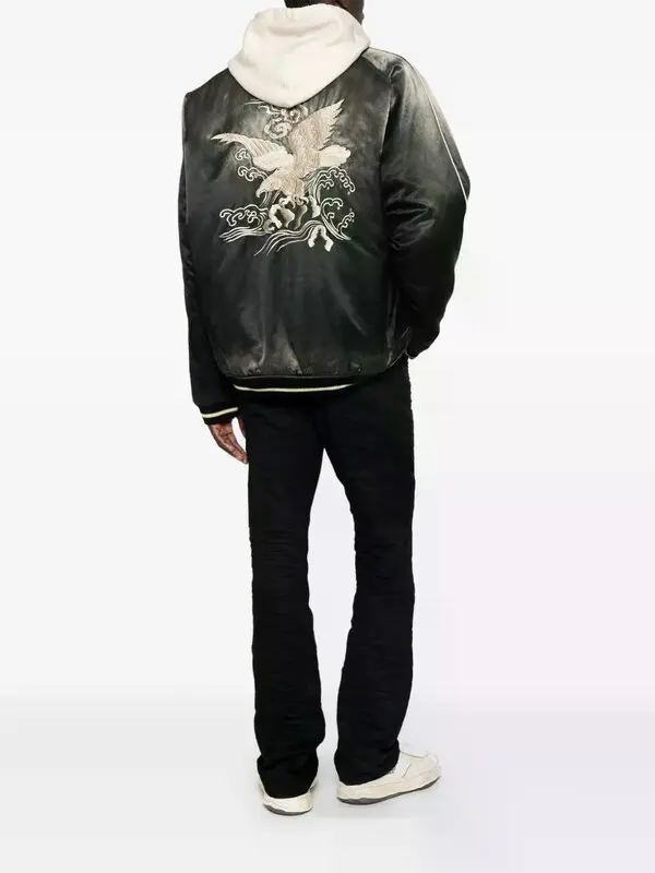 Mihara Yasuhiro Satin Bomber Jacket