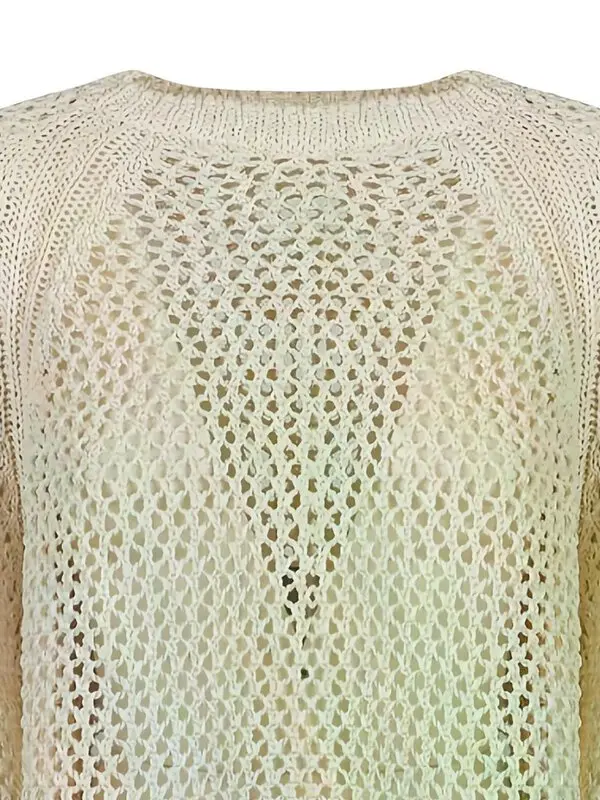 Fabiana Filippi Open-knit Cotton Jumper - Neutrals