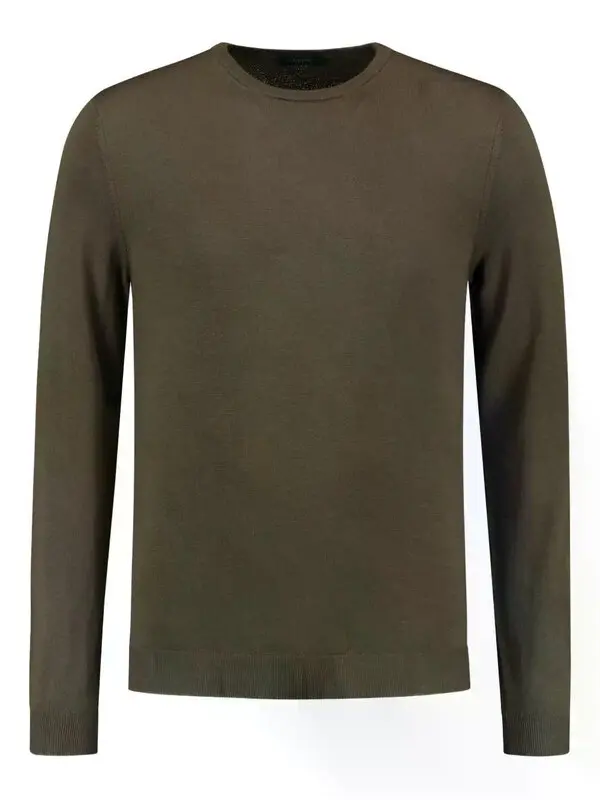 ZANONE Crew Neck Jumper - Green