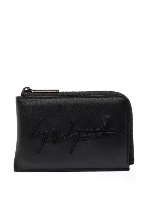 Yohji Yamamoto Signature Short Wallet - Black