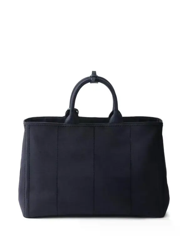 Prada Extra-large Cotton Canvas Tote Bag - Blue