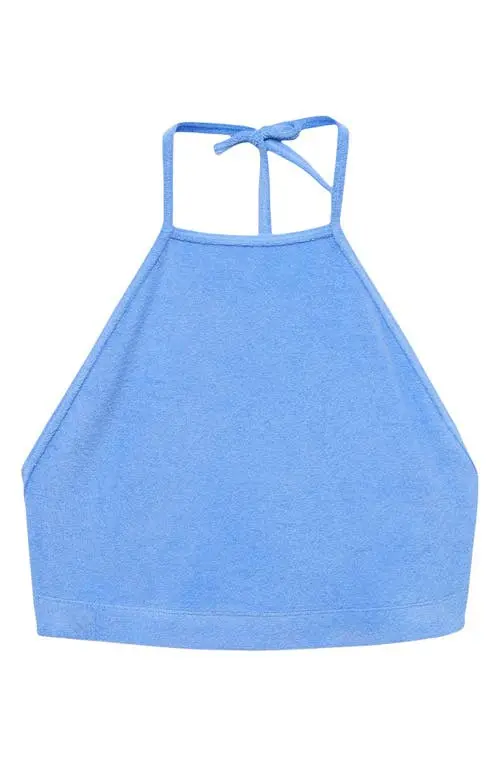 Mango Cotton Terry Crop Halter Top
