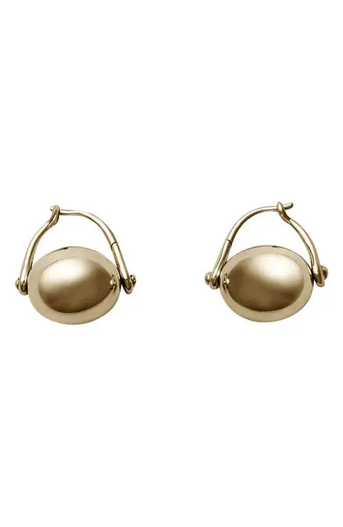 ANNIKA INEZ Ellipse Drop Earrings - Gold