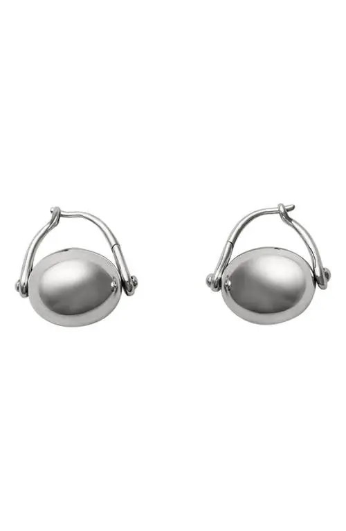 ANNIKA INEZ Ellipse Drop Earrings - Silver