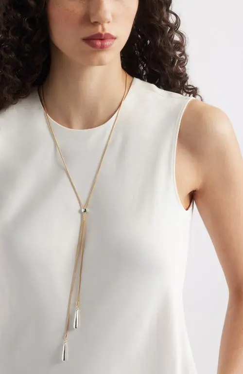Nordstrom Double Droplet Lariat Necklace