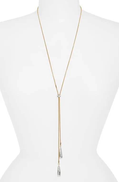 Nordstrom Double Droplet Lariat Necklace