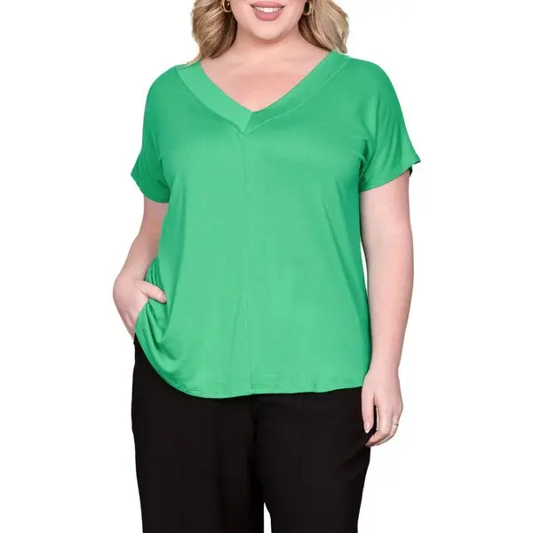 STANDARDS & PRACTICES V-neck Dolman Top
