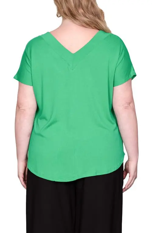 STANDARDS & PRACTICES V-neck Dolman Top