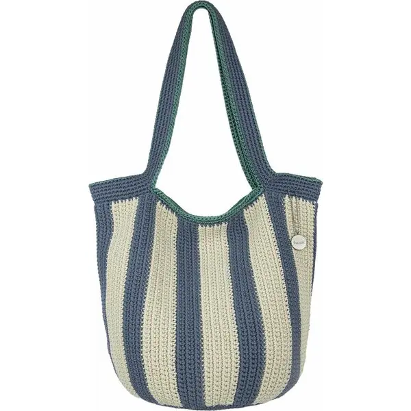 THE SAK 120 Hand-crocheted Tote Bag - Maritime Stripe