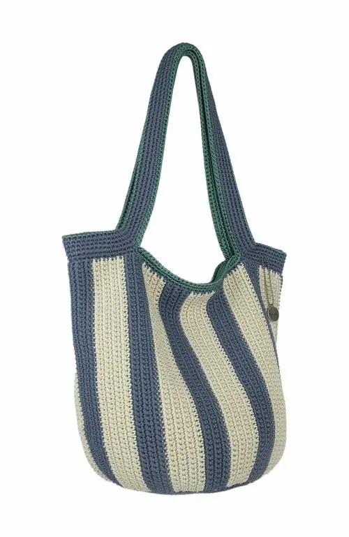 THE SAK 120 Hand-crocheted Tote Bag - Maritime Stripe