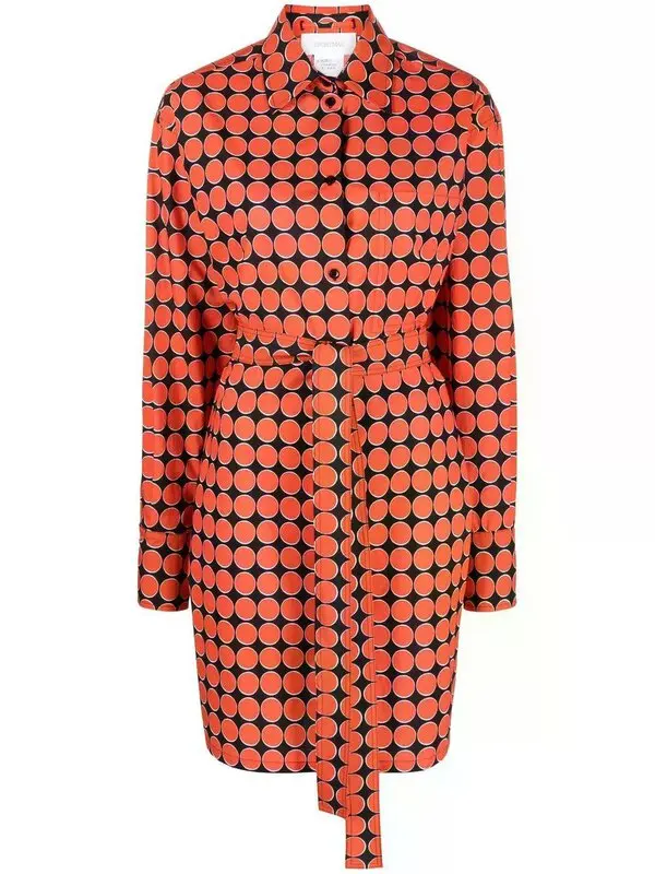 Sportmax Monogram-print Shirt Dress