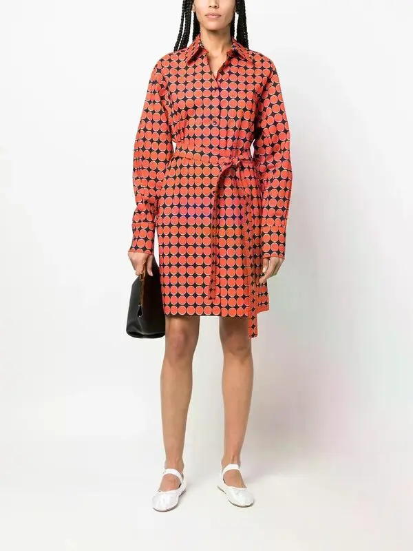 Sportmax Monogram-print Shirt Dress