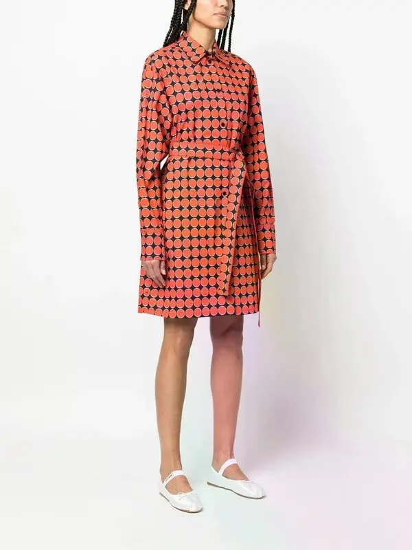 Sportmax Monogram-print Shirt Dress