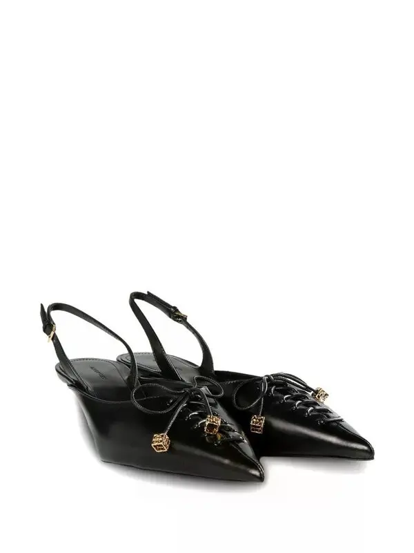 Givenchy Lace-up Slingback Pumps