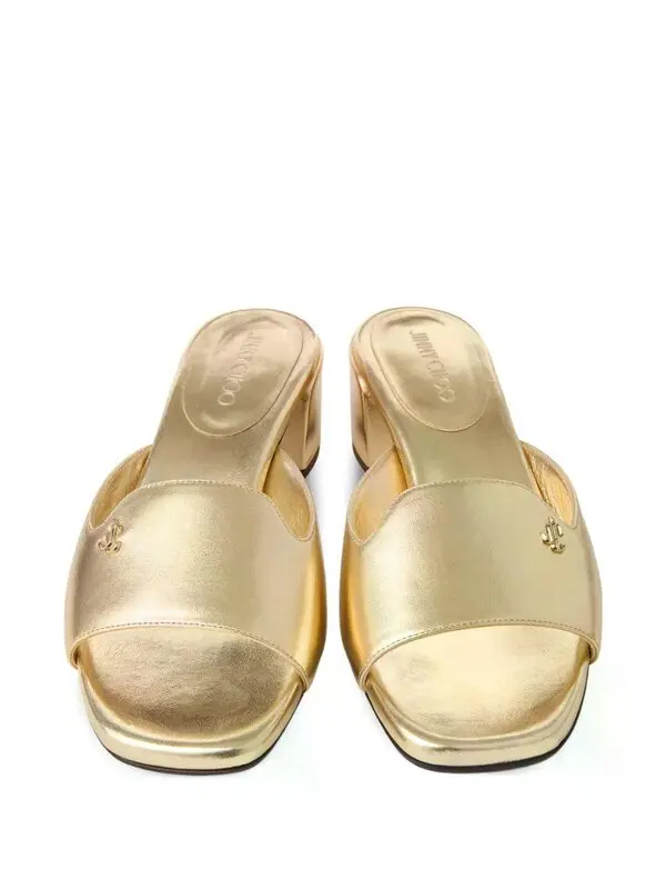 JIMMY CHOO Dina Sandals - Gold