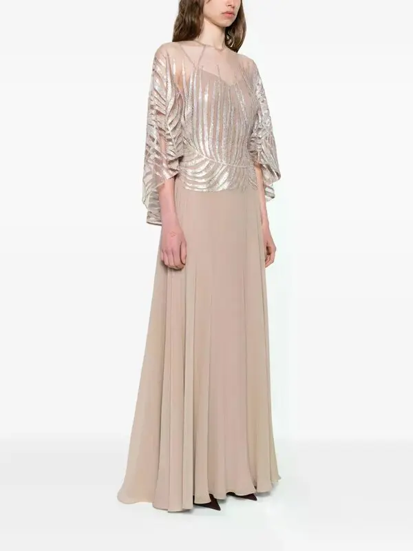 Elie Saab Embroidered Maxi Dress