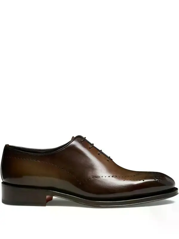 Santoni Leather Oxford Shoes