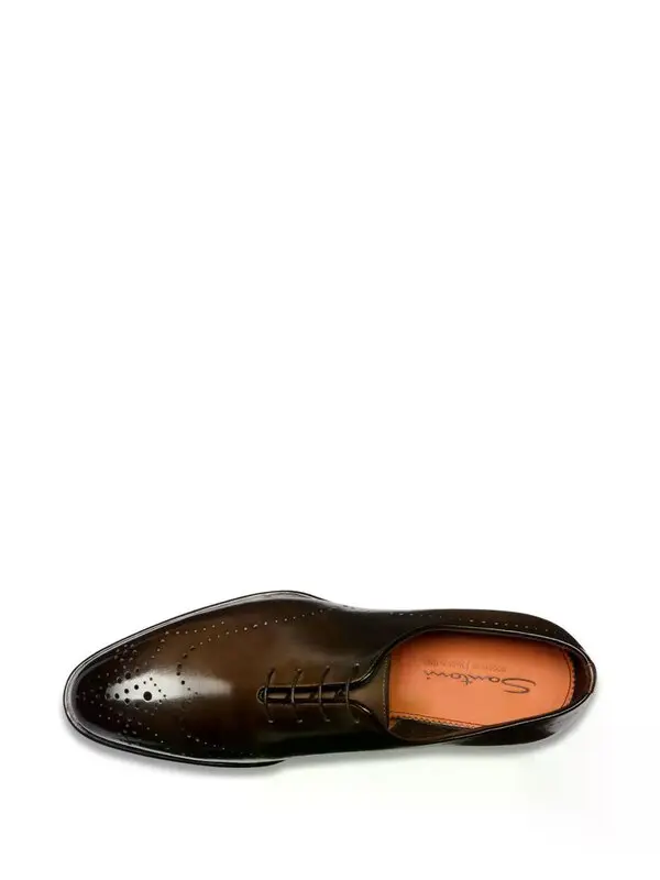Santoni Leather Oxford Shoes