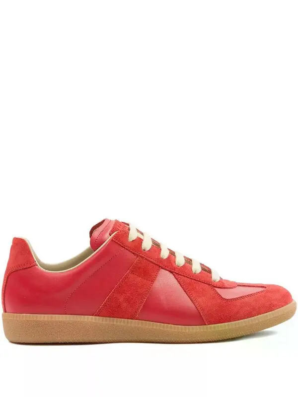 MAISON MARGIELA Replica Lace Up Sneakers - Red