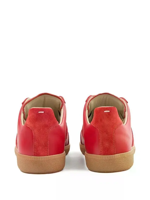 MAISON MARGIELA Replica Lace Up Sneakers - Red