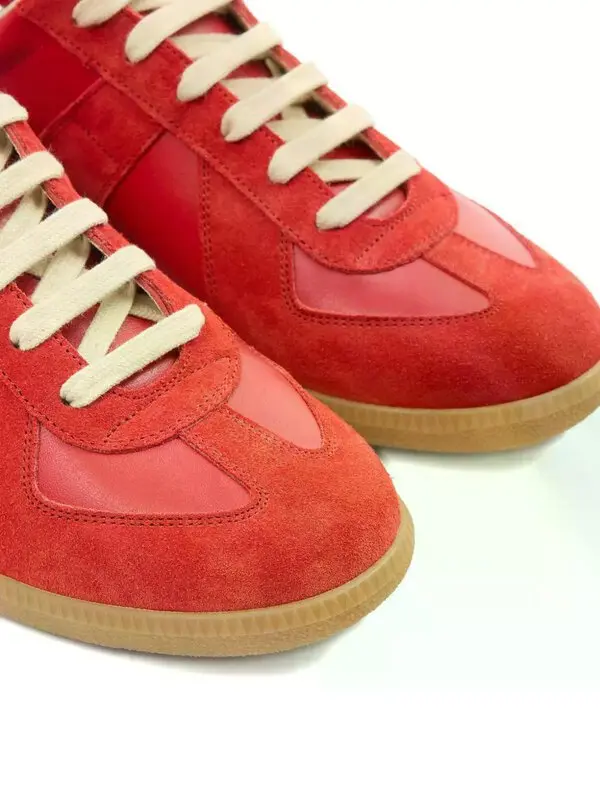 MAISON MARGIELA Replica Lace Up Sneakers - Red