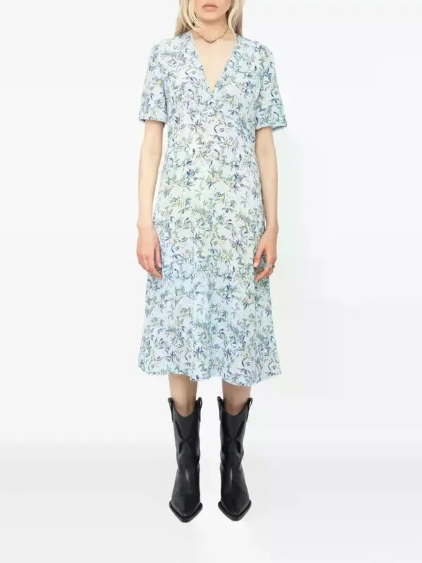Zadig&Voltaire Rhodral Midi Skirt - Blue