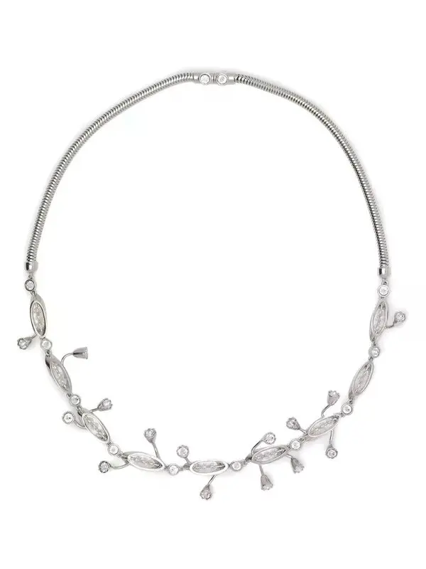LANVIN Crystal-embellished Necklace - Silver