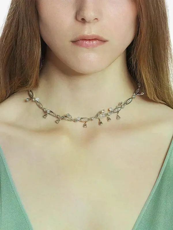LANVIN Crystal-embellished Necklace - Silver