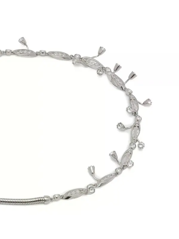 LANVIN Crystal-embellished Necklace - Silver