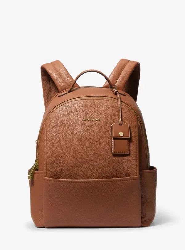 Michael Kors Sable Medium Pebbled Leather Backpack - Brown