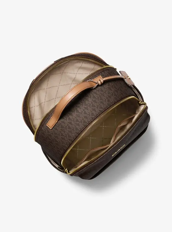 Michael Kors Large Signature Logo Backpack - Brown