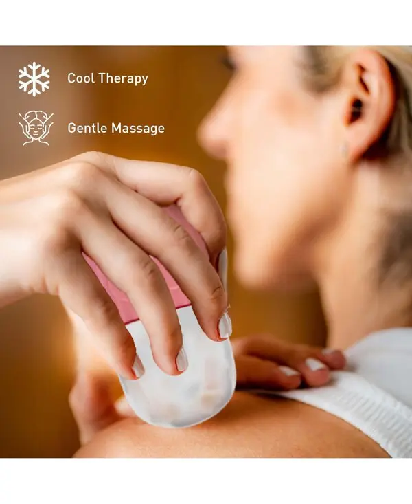 PURSONIC Ultimate Self-care Bundle – Ice Cube Facial Roller - White