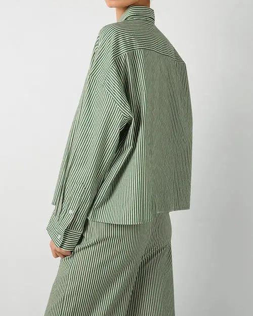 WeWoreWhat Button-front Shirt - Fern Multi