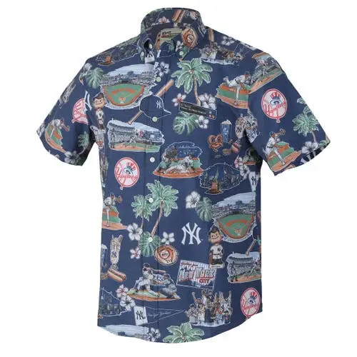 Reyn Spooner New York Yankees Scenic Tri-blend Button-down Shirt