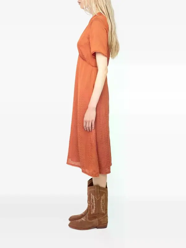 Zadig&Voltaire Rhodral Midi Dress - Orange