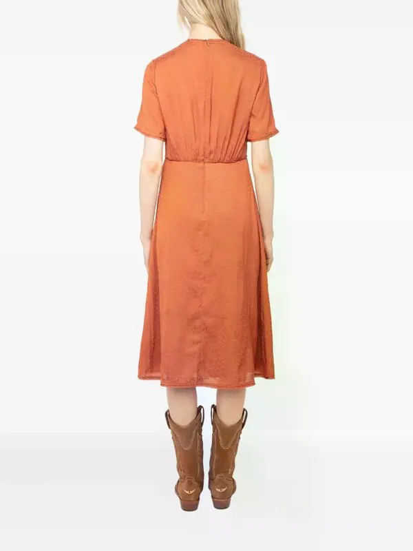 Zadig&Voltaire Rhodral Midi Dress - Orange