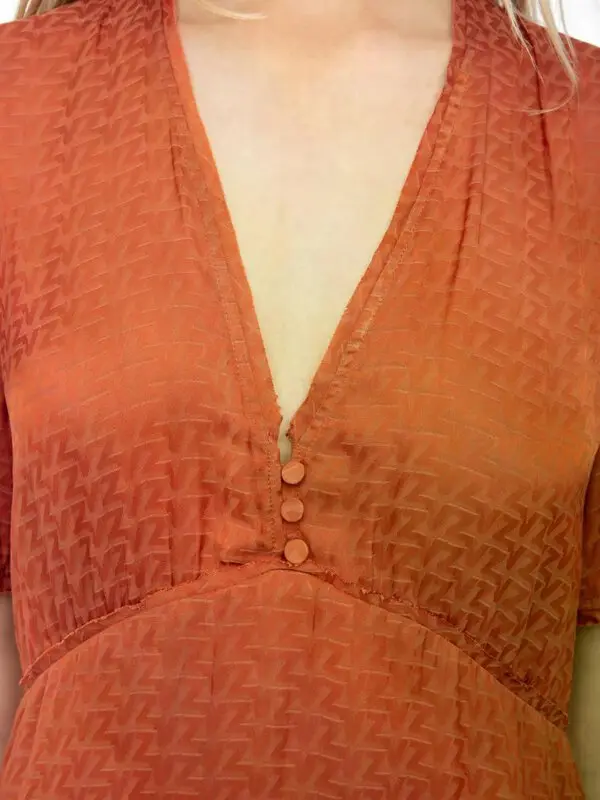 Zadig&Voltaire Rhodral Midi Dress - Orange