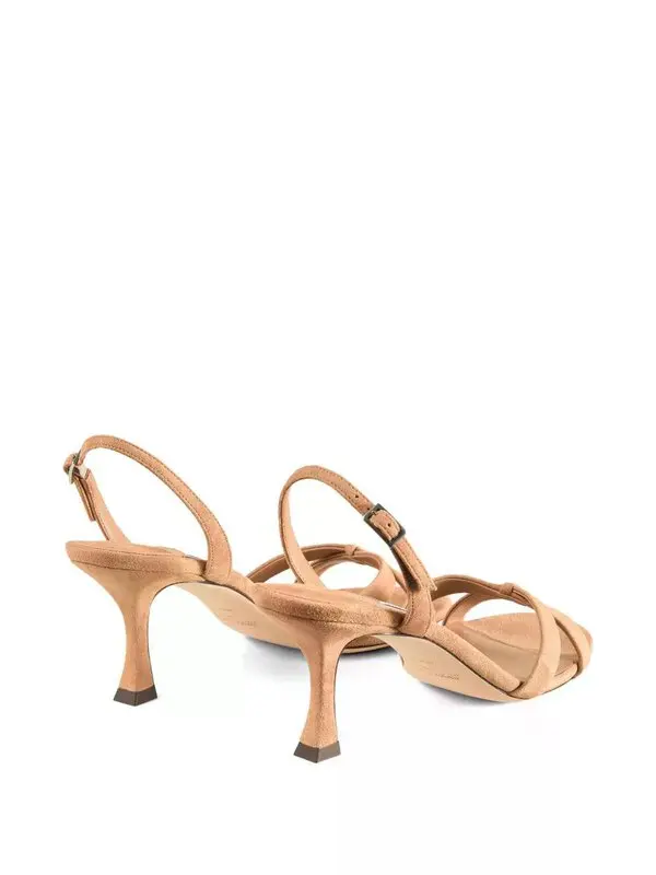 JIMMY CHOO 70mm Elsy Slingback Sandals - Brown