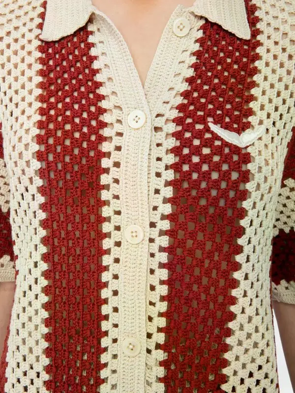 Zadig&Voltaire Crochet-knit Cardigan - Red