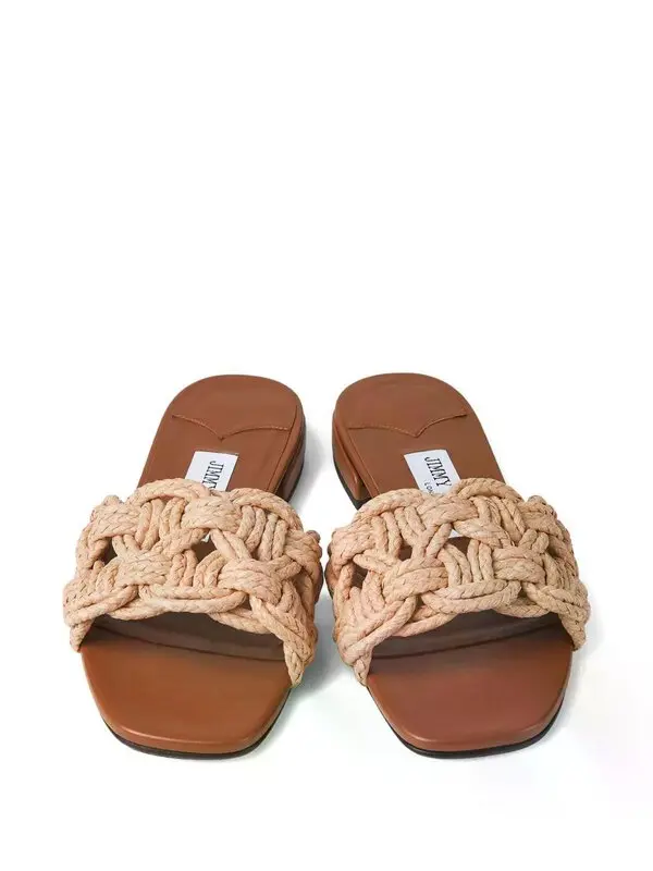 JIMMY CHOO Flat Sandals - Neutrals